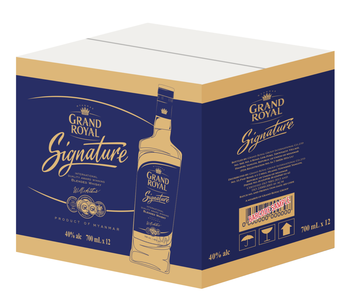 Grand Royal Signature Whisky Carton - Kwee